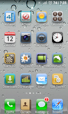 [cm7]Transparent status bar and center clock (new screenshot added) | XDA Forums