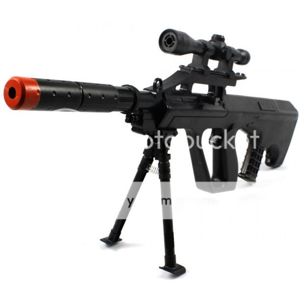 New Steyr Aug Bullpup Rifle Spring Airsoft Gun w BB Famas Sniper ...