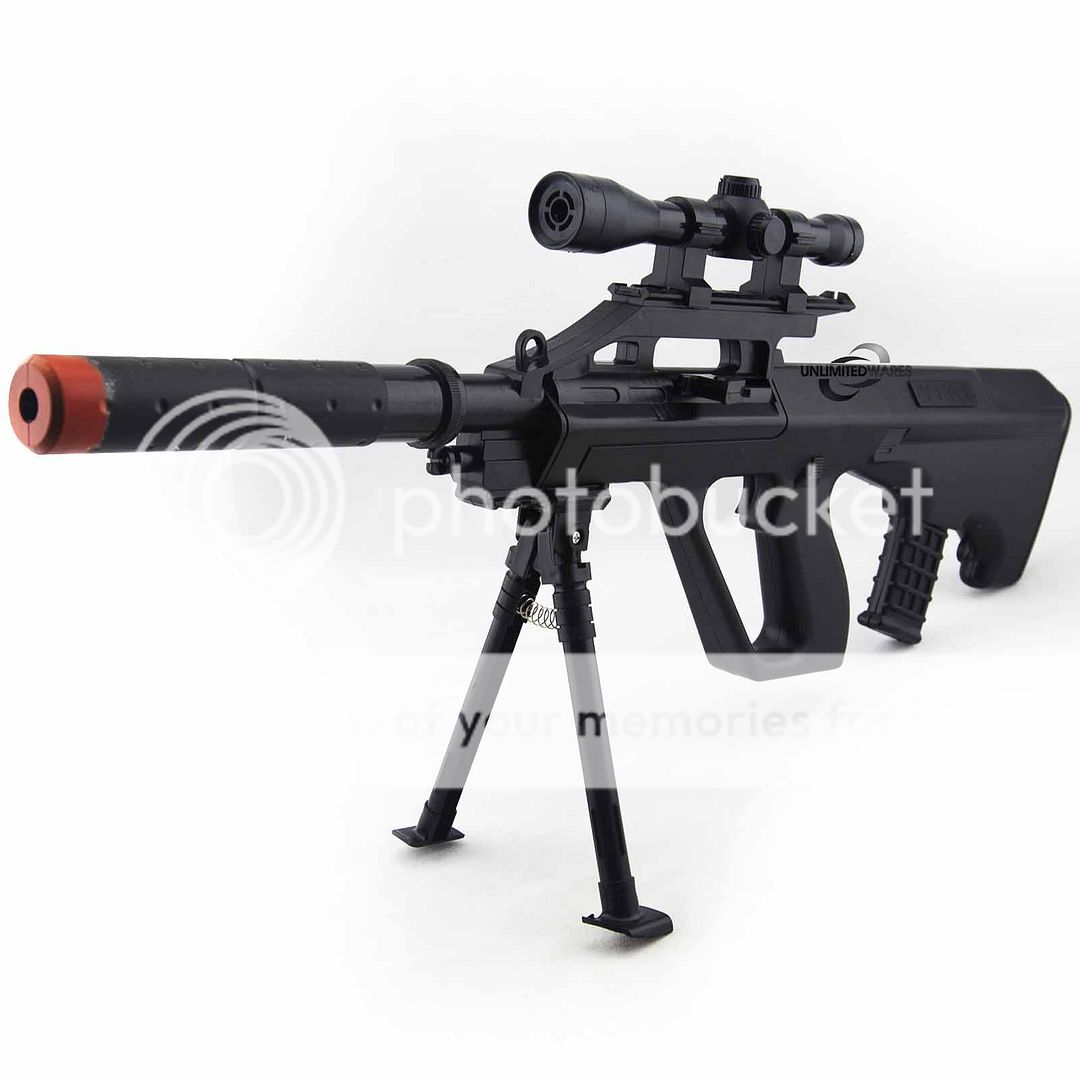 NEW STEYR AUG BULLPUP RIFLE SPRING AIRSOFT GUN w/ BB Famas Sniper ...