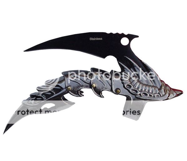 5 5" Iron Reaver Finger Claw Fantasy Stainless Steel Blackened Knife | eBay