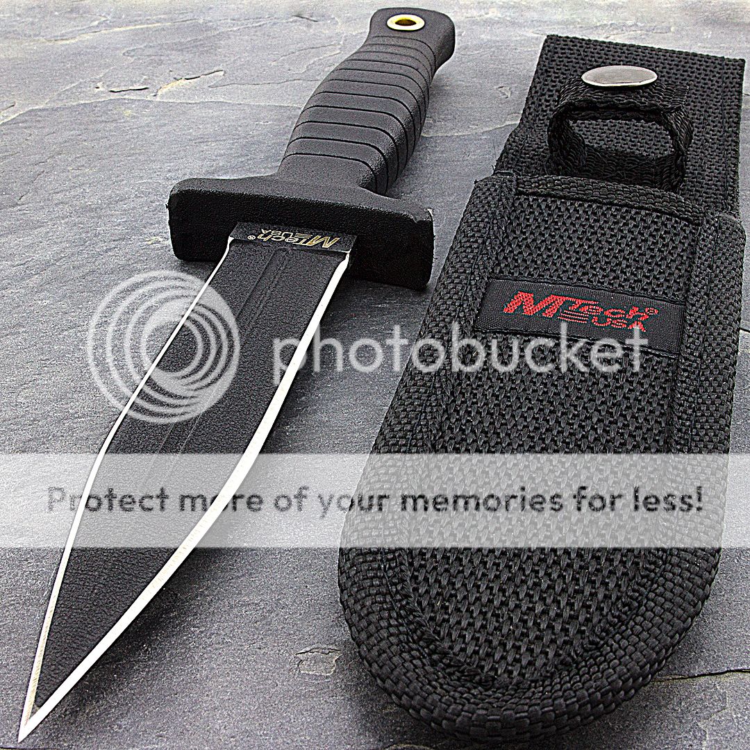 9" MTECH TACTICAL COMBAT MINI BOOT KNIFE MILITARY w/ SHEATH Fixed Blade ...