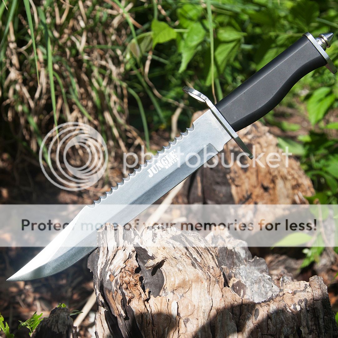15" JUNGLE MASTER BAYONET TACTICAL HUNTING SURVIVAL KNIFE w/ SHEATH ...